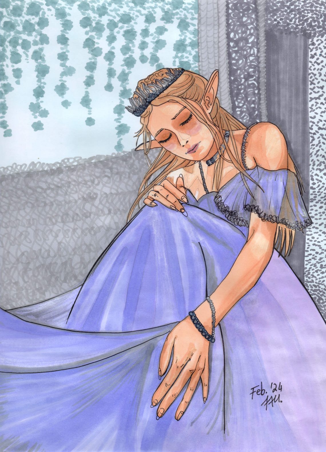 Elfe zeichnen mit Faber-Castell Goldfaber Sketch Marker